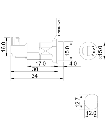 Panel Mount Fuse holders – SIV